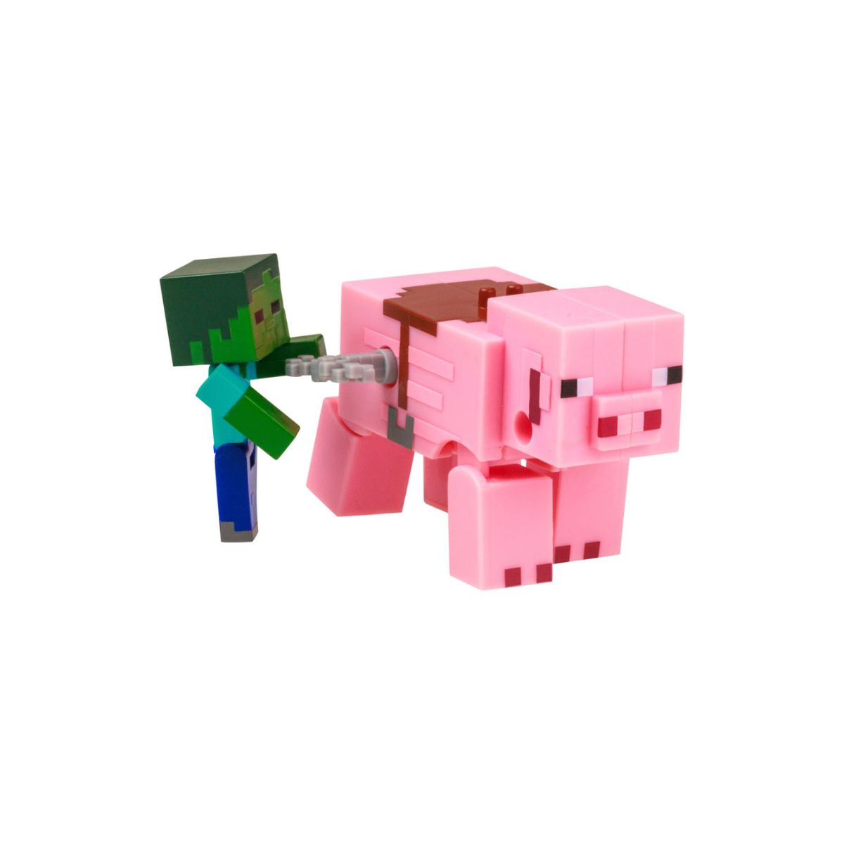 Đồ Chơi Minecraft Dây Cót Baby Zombie Cưỡi Heo MINECRAFT PMI PIG/MC101