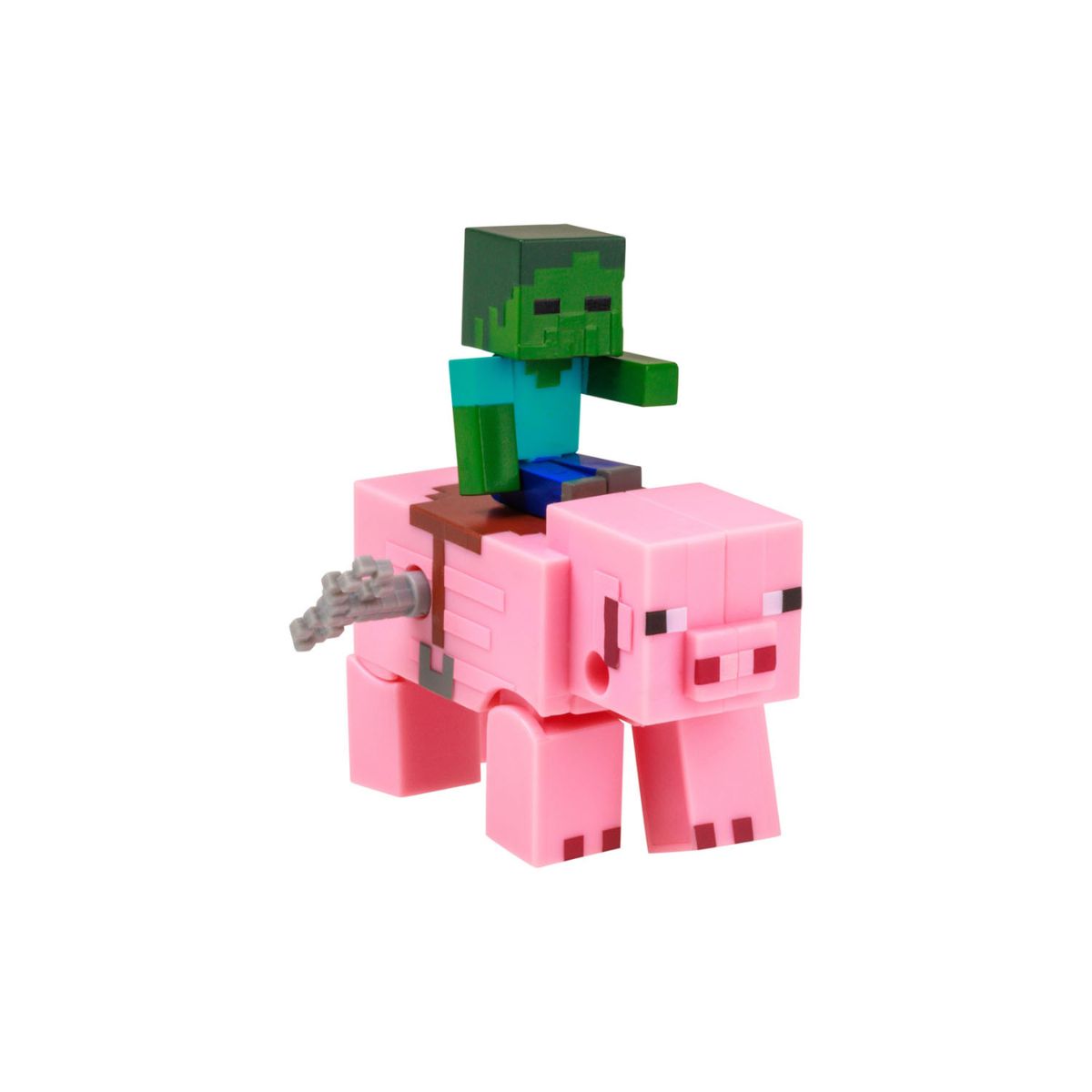Đồ Chơi Minecraft Dây Cót Baby Zombie Cưỡi Heo MINECRAFT PMI PIG/MC101