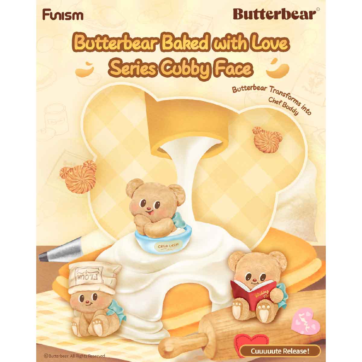 Mô Hình ButterBear Baked With Love Series Cubby Face FUNISM MX2089