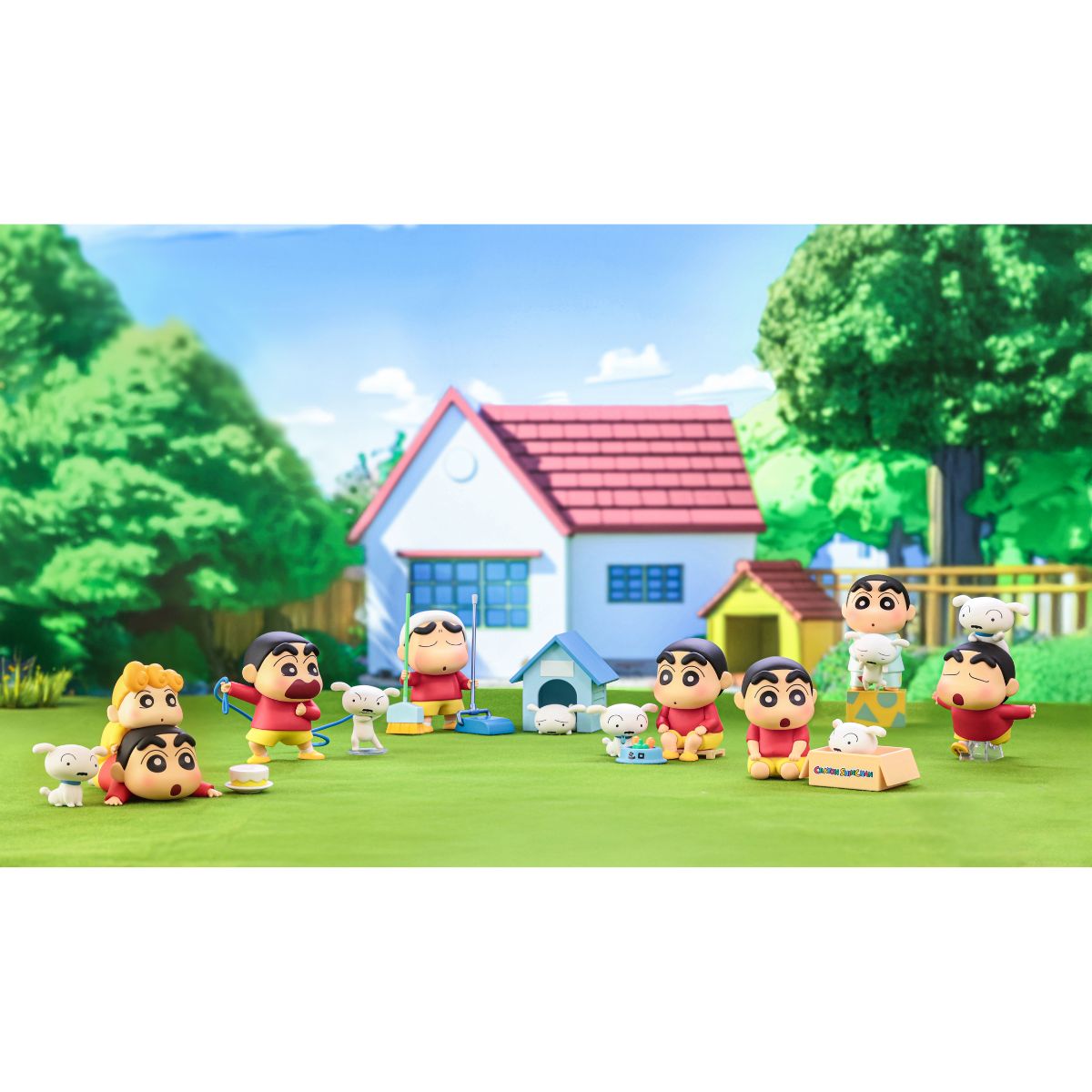 Đồ Chơi Mô Hình Crayon Shinchan Shiro's Daily Life Series Figures TOP