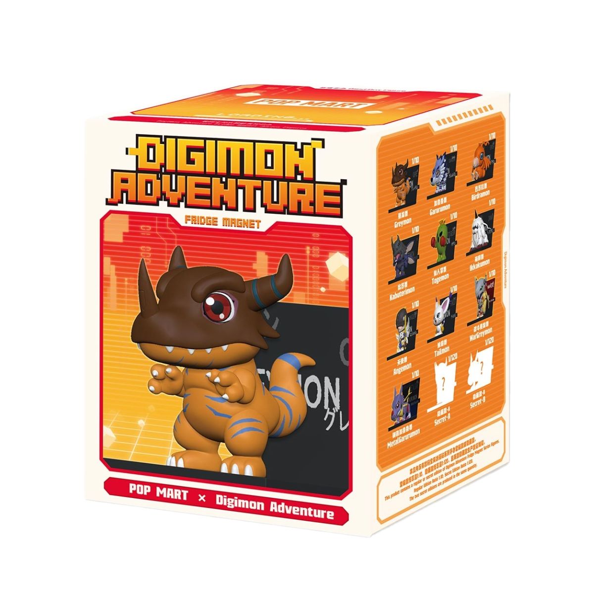 Mô Hình Digimon Adventure Fridge Magnet Series Figures POP MART 693157