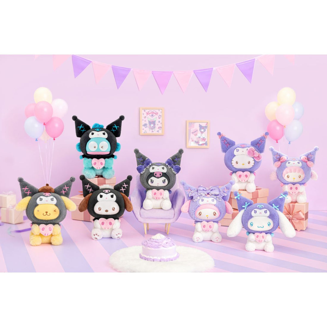 Mô Hình Hello Kitty And Friends Kuromi Party Series Plush TOP TOY 2304