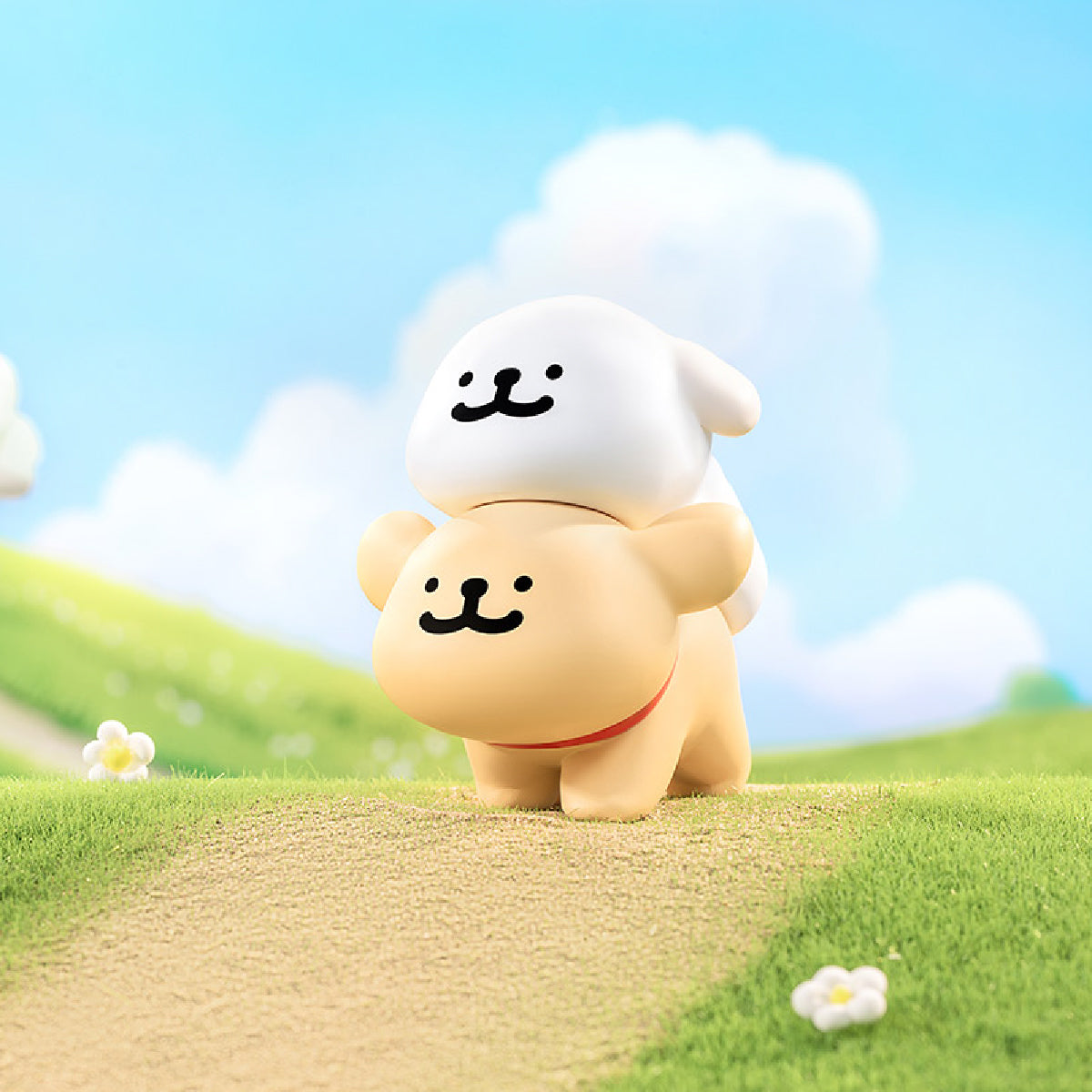 Maltese Happy Snuggling Series Blind Box Model FUNISM MX2061
