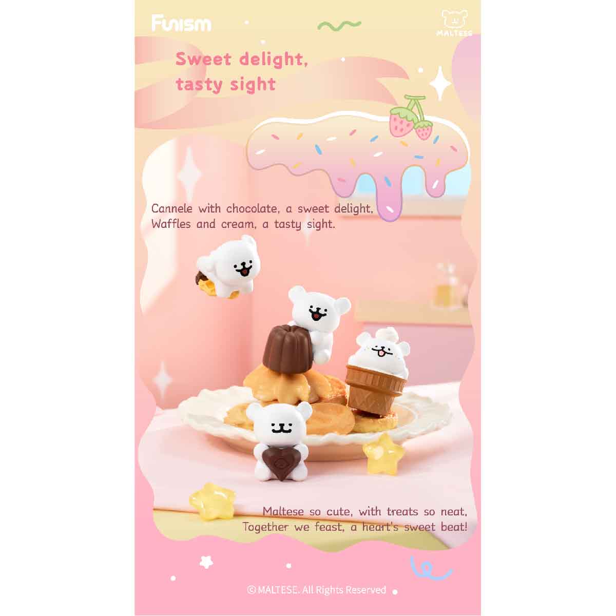 Mô Hình Maltese Sweet Box Series Puppy Face FUNISM MX2084