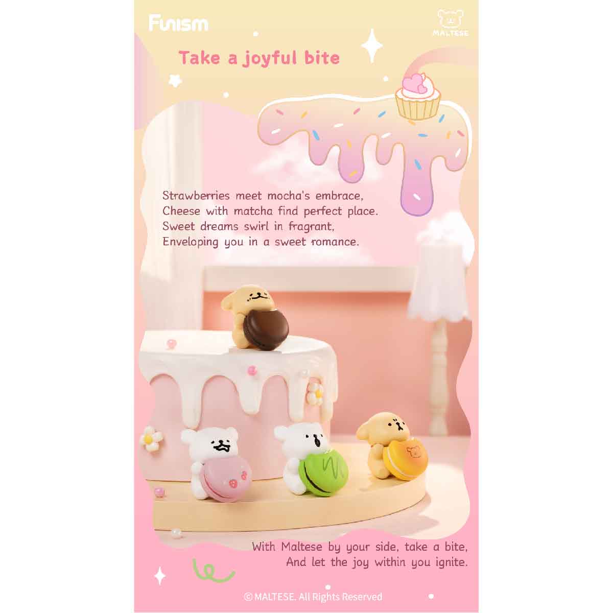 Mô Hình Maltese Sweet Box Series Puppy Face FUNISM MX2084