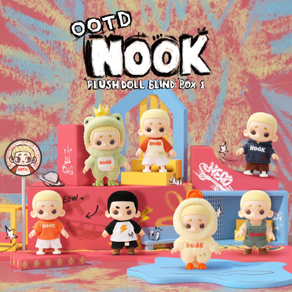 Nook Plush Doll Blind Box Series 1 Model Toy - OOTD 52TOYS 69589850173