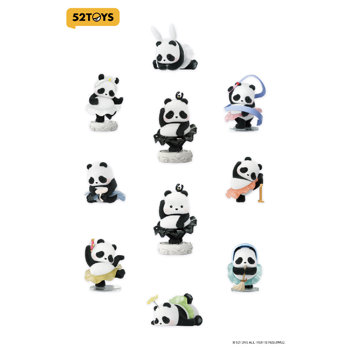 Mô Hình Panda Roll Ballet Performance Series 52TOYS 6958985013079