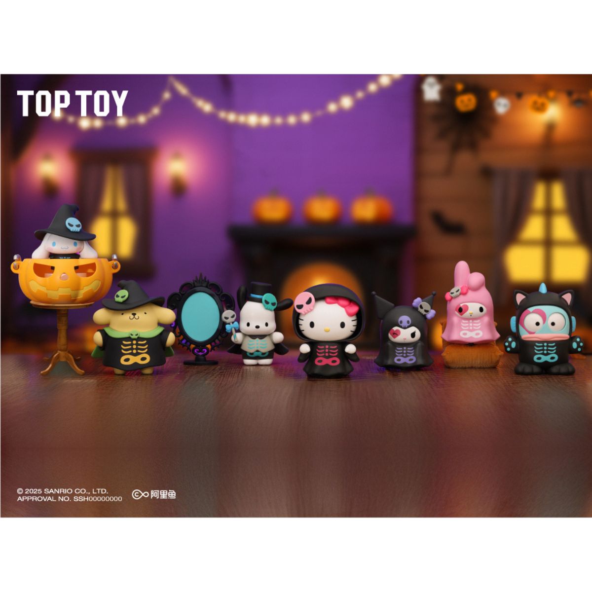 Đồ Chơi Mô Hình Sanrio Characters Halloween Mischief Night Series TOP