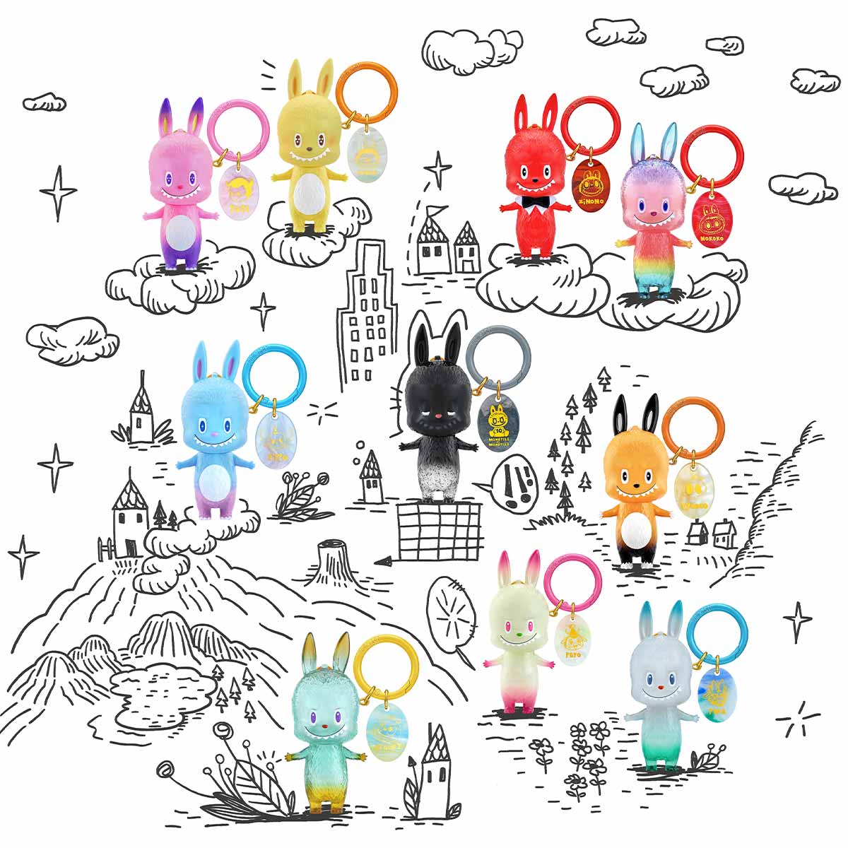 Đồ Chơi Mô Hình The Monsters 10th Anniversary Series Figures POP MART