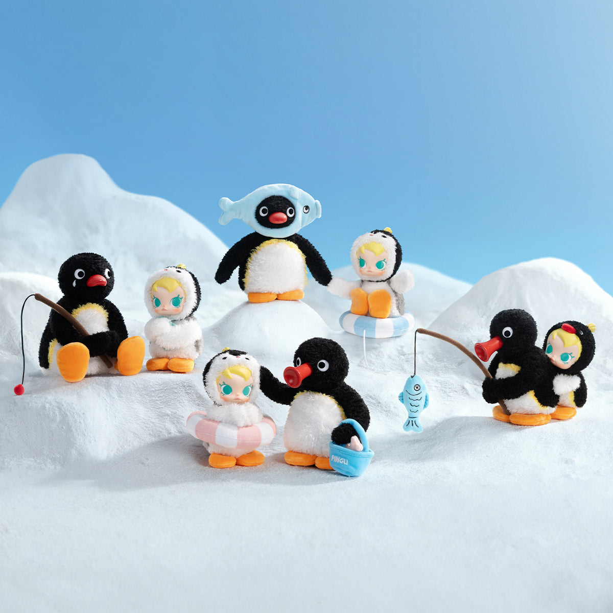 Móc Khóa Baby Molly × Pingu Happy Fishing Series POP MART 693157104736