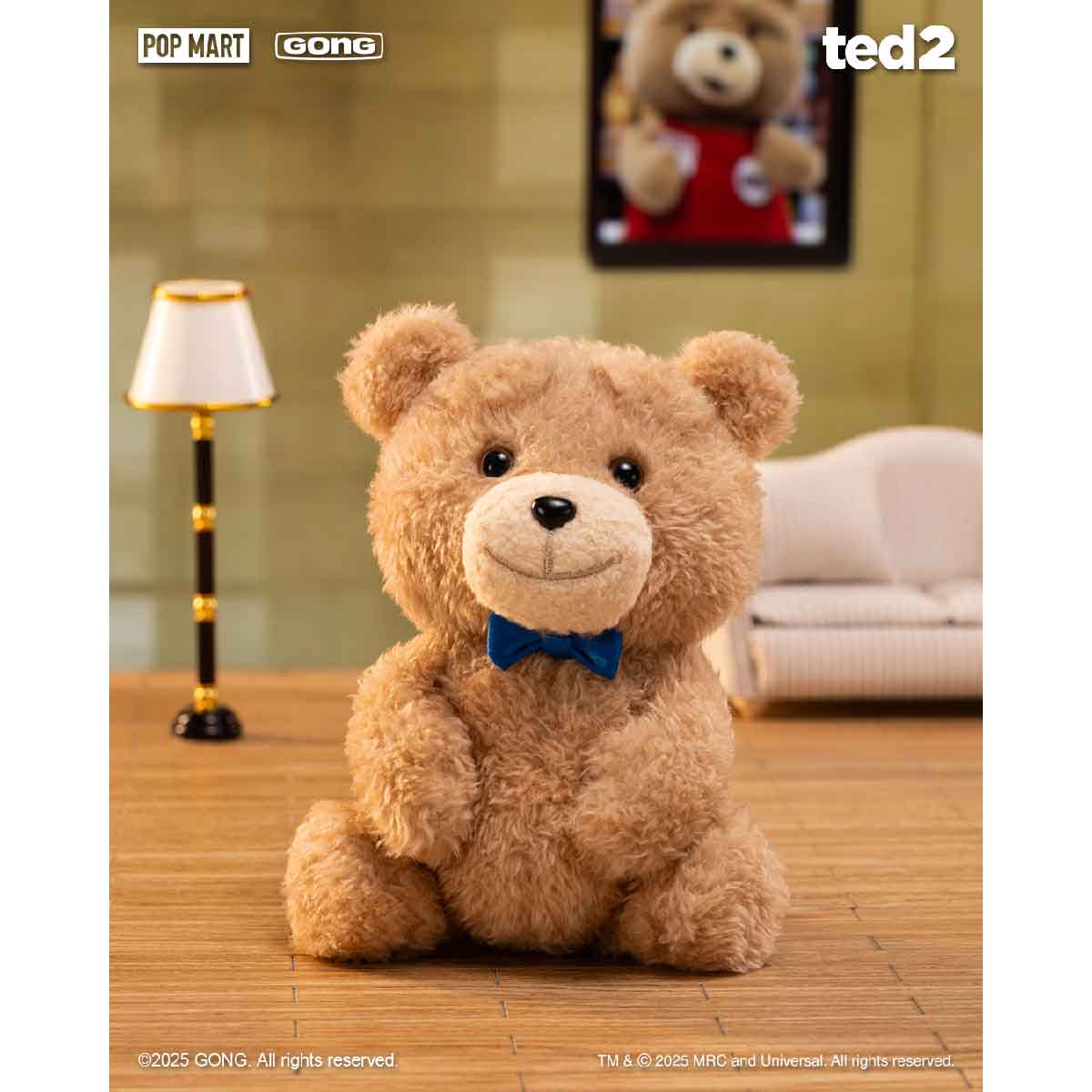 Móc khóa Ted2 Teddy Bear Action Plush Pendant POP MART 6931571044831